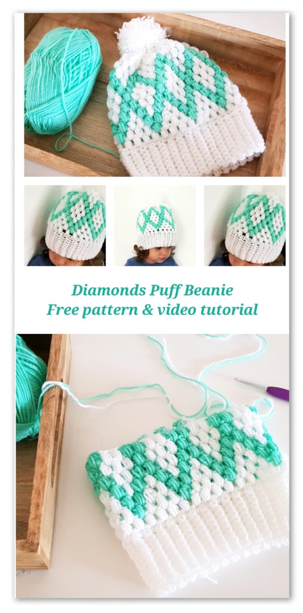 Diamonds Puff Beanie – ByKaterina