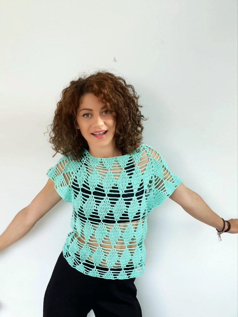 Top de vara cu romburi – ByKaterina