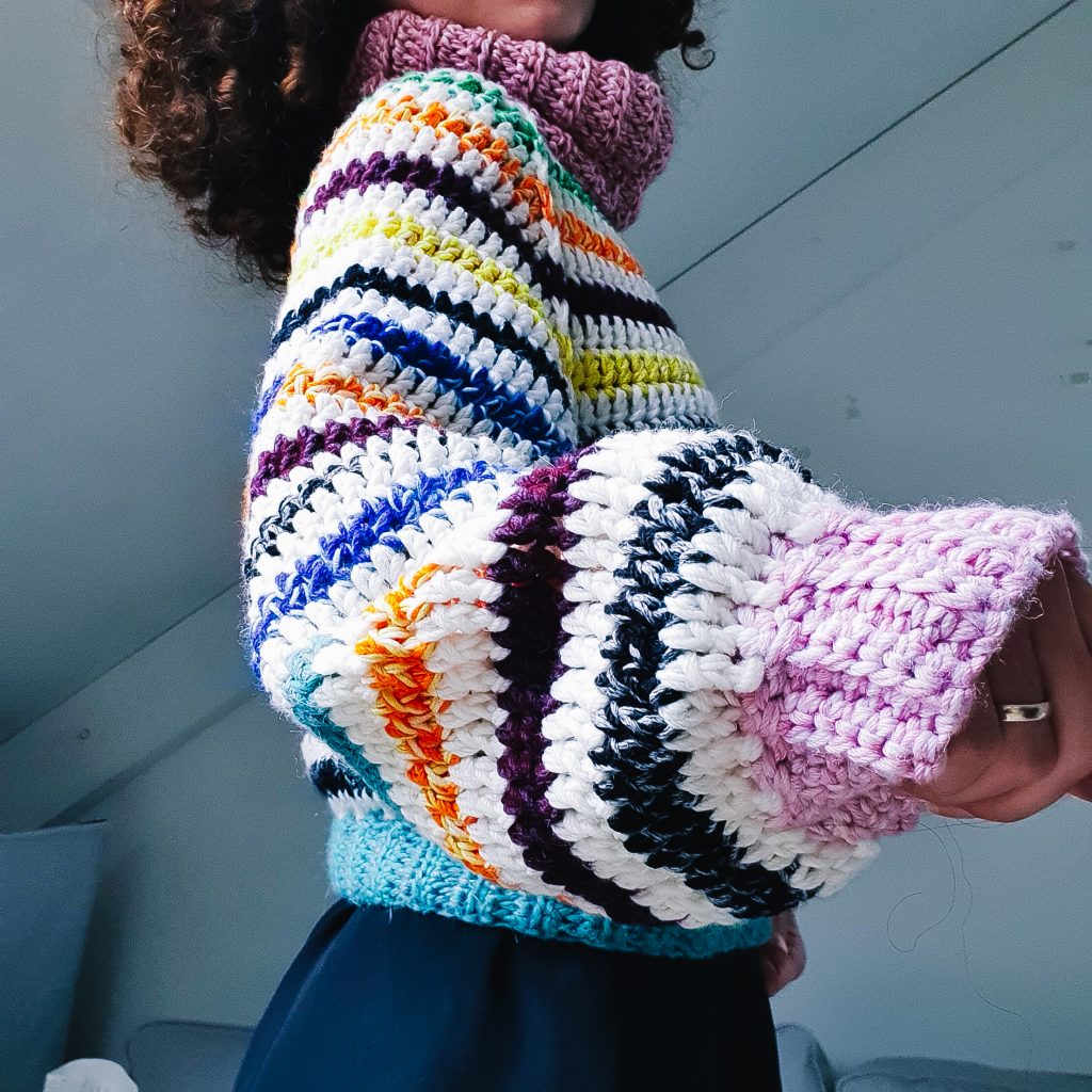 Color Bomb Sweater. Crochet Pattern – ByKaterina