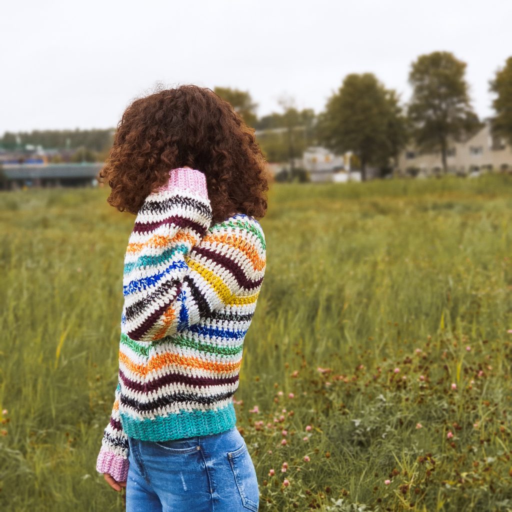 Color Bomb Sweater. Crochet Pattern – ByKaterina