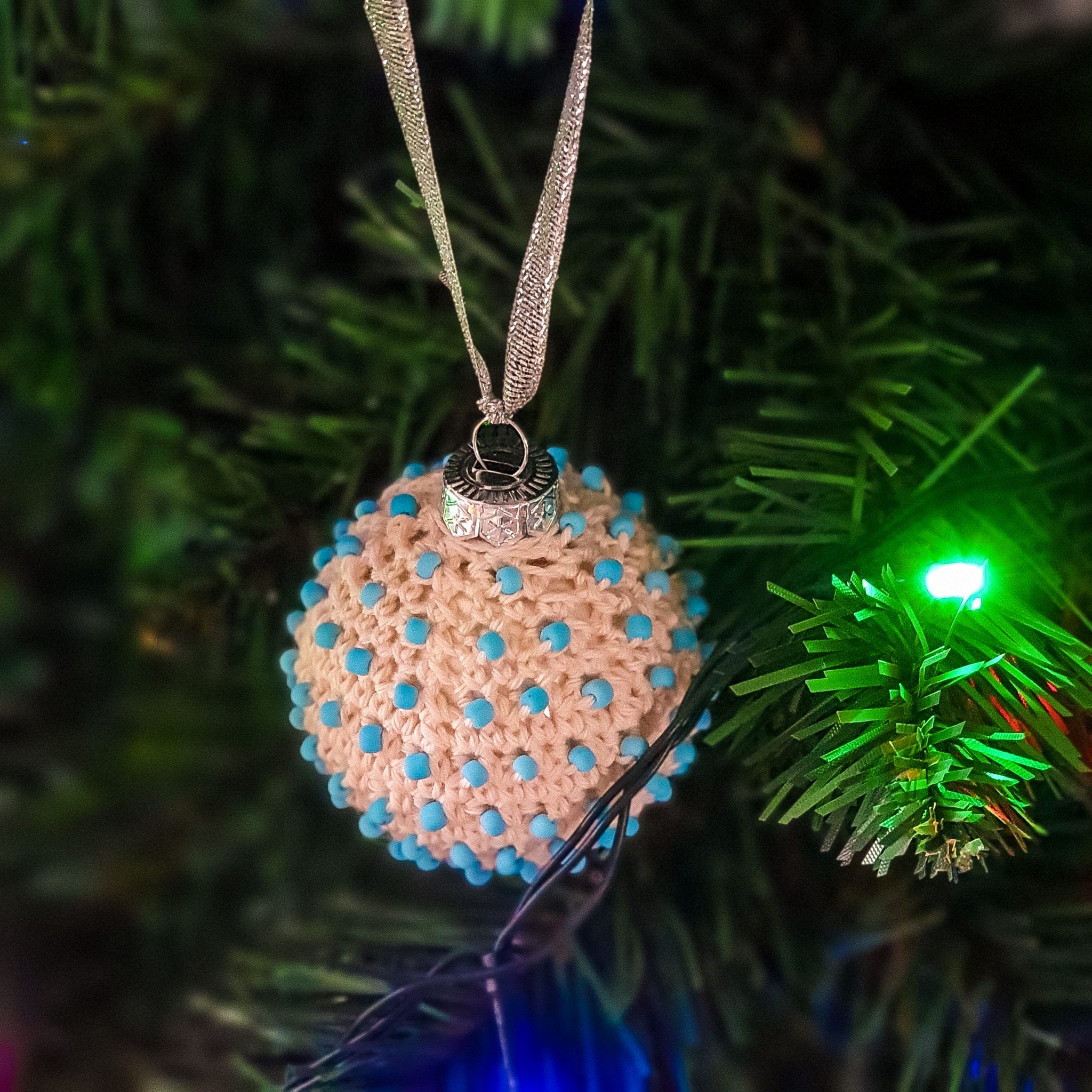 Beaded Christmas Baubles. Crochet Pattern – ByKaterina