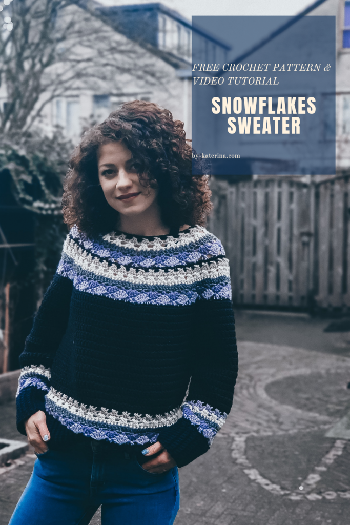 Snowflakes Sweater. Crochet Pattern – ByKaterina