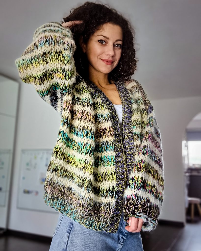 Knitting Pattern//Cozy Fluffy Cardigan – ByKaterina