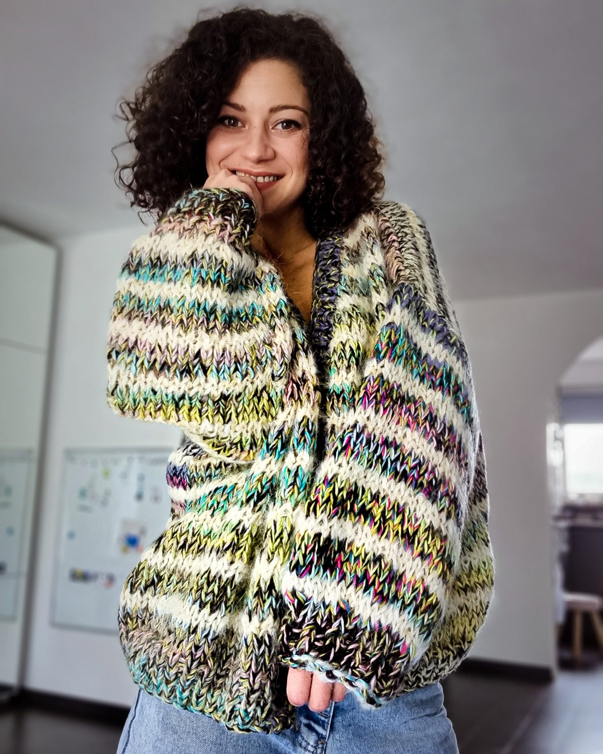 Cozy Fluffy Cardigan. Knitting Pattern – ByKaterina