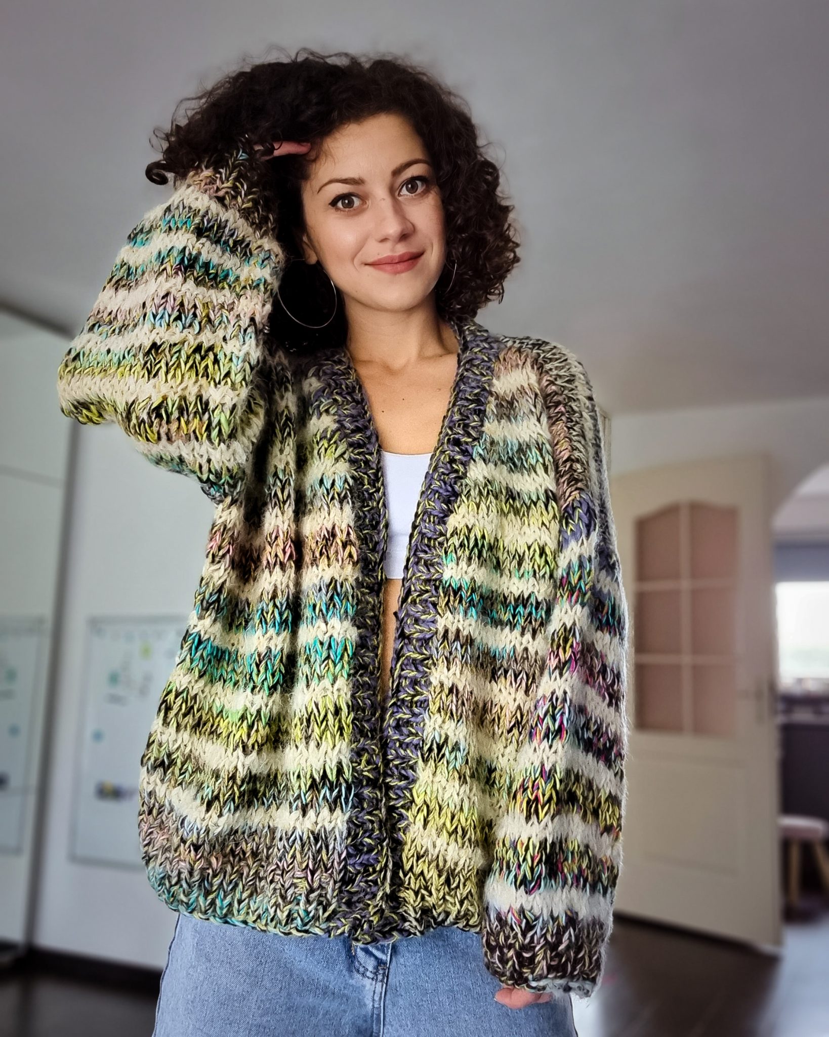 Cozy Fluffy Cardigan. Knitting Pattern – ByKaterina