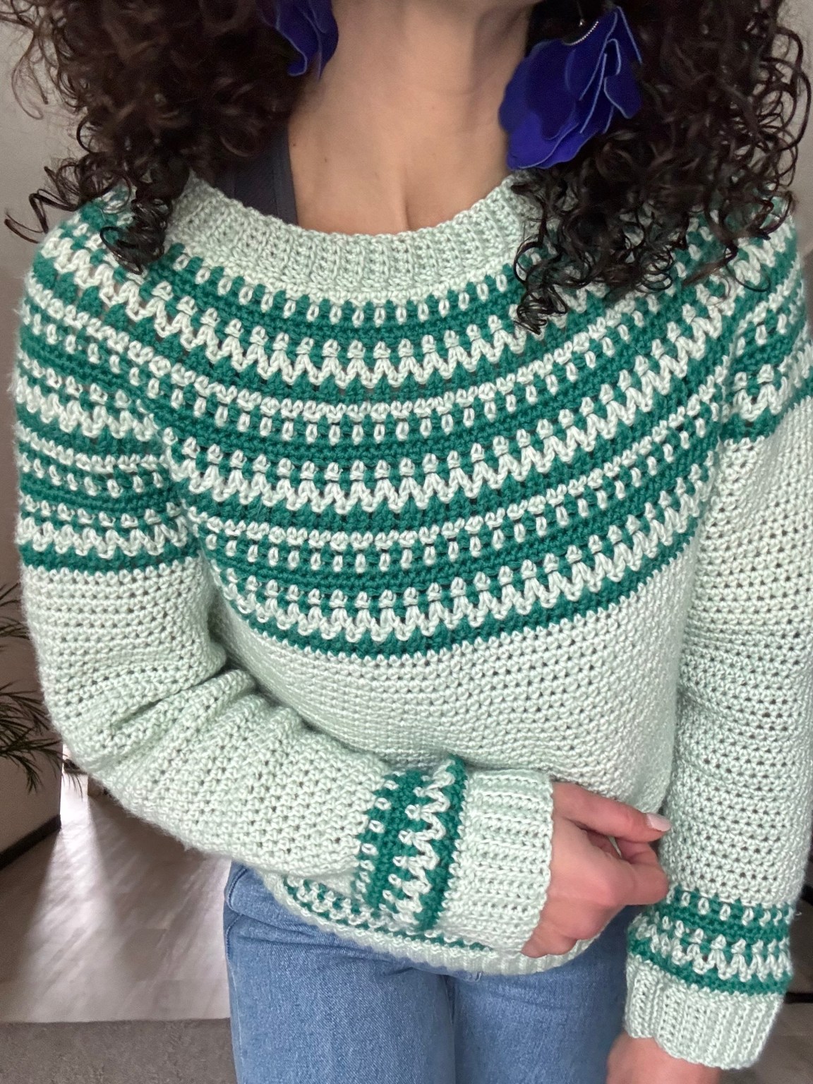 Cozy Chill & Charm Sweater Crochet Pattern: Seamless Round Yoke & Two ...